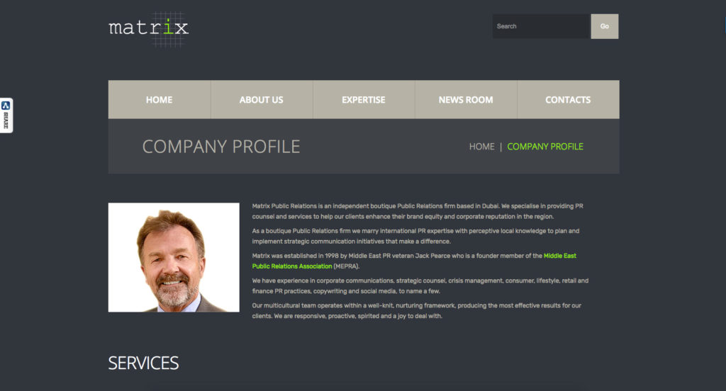 Matrix Dubai PR